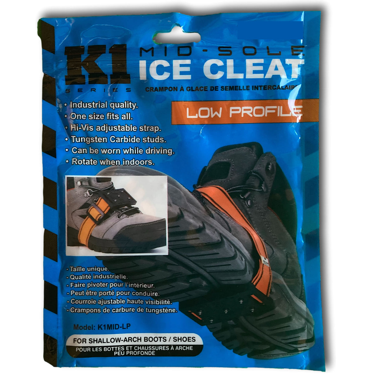 K1 Mid Sole LOW PROFILE Ice Cleats — ICEGRIPPER